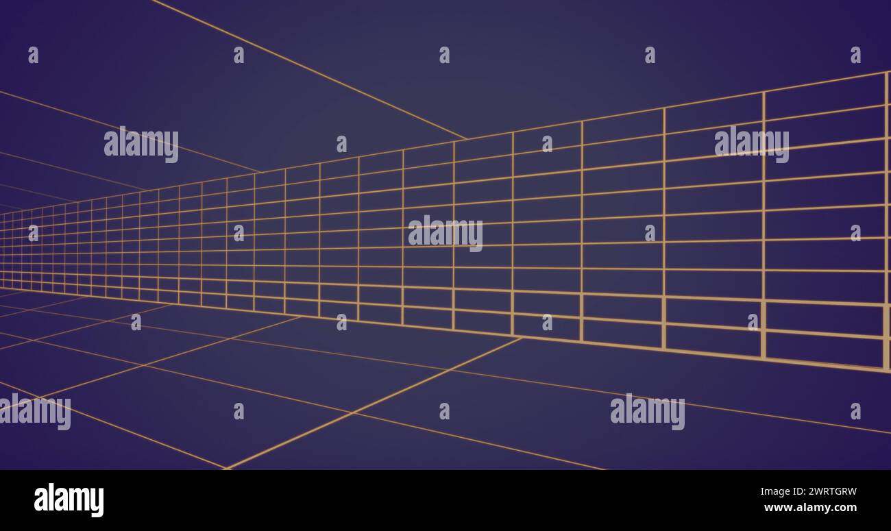 Image of moving yellow grid lines on purple background 4k Stock Photo ...