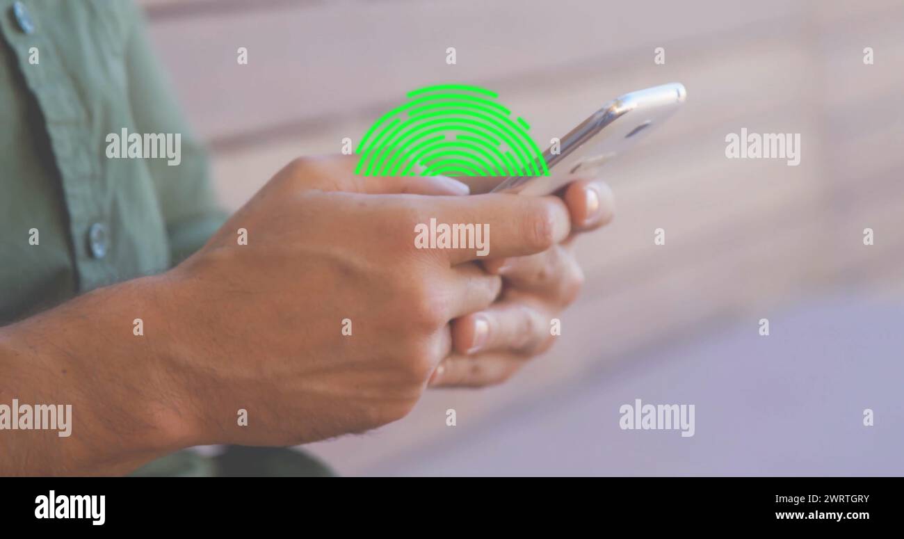 World biometric device smartphone hi-res stock photography and images ...