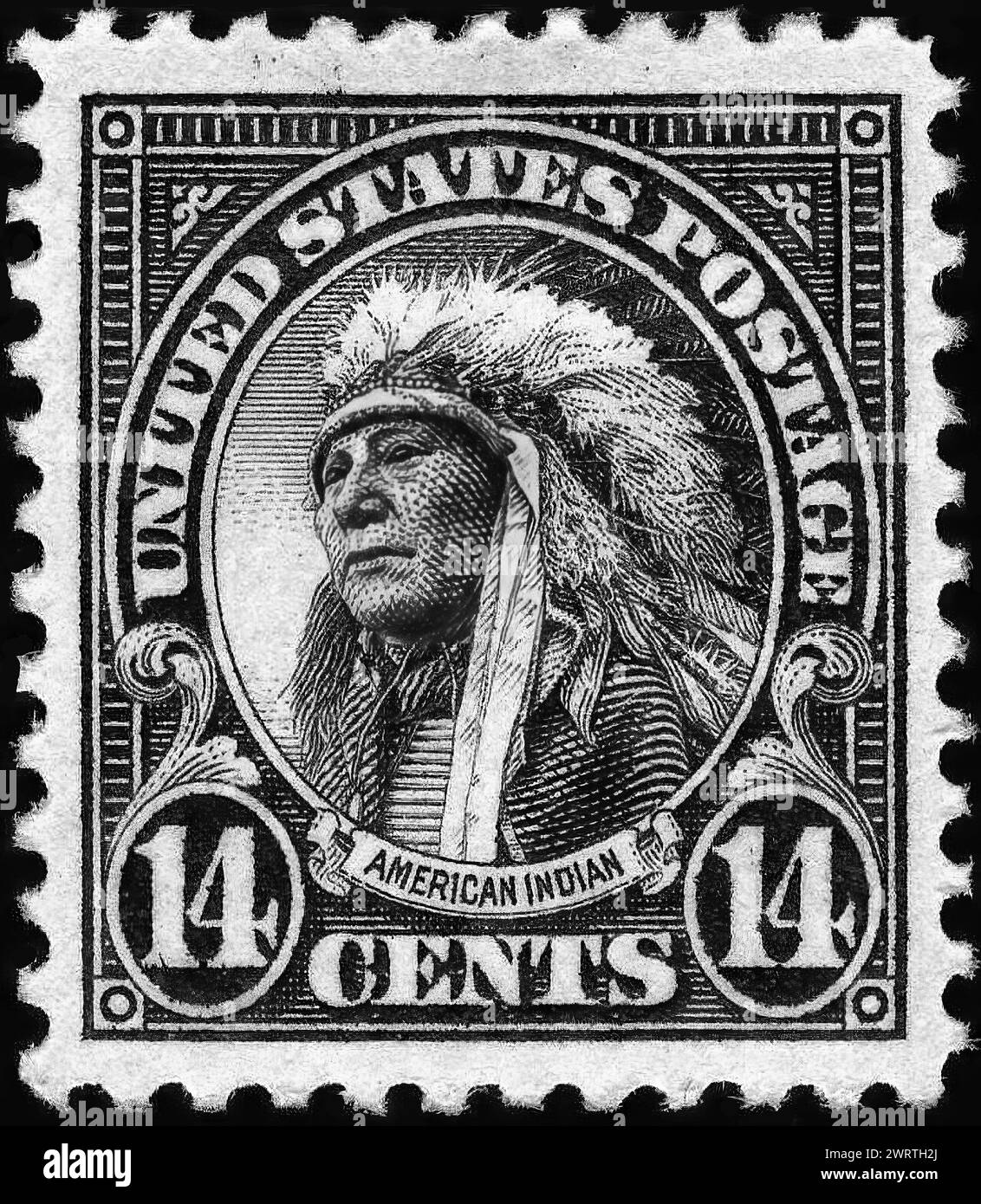 American postage stamp Black and White Stock Photos & Images - Alamy