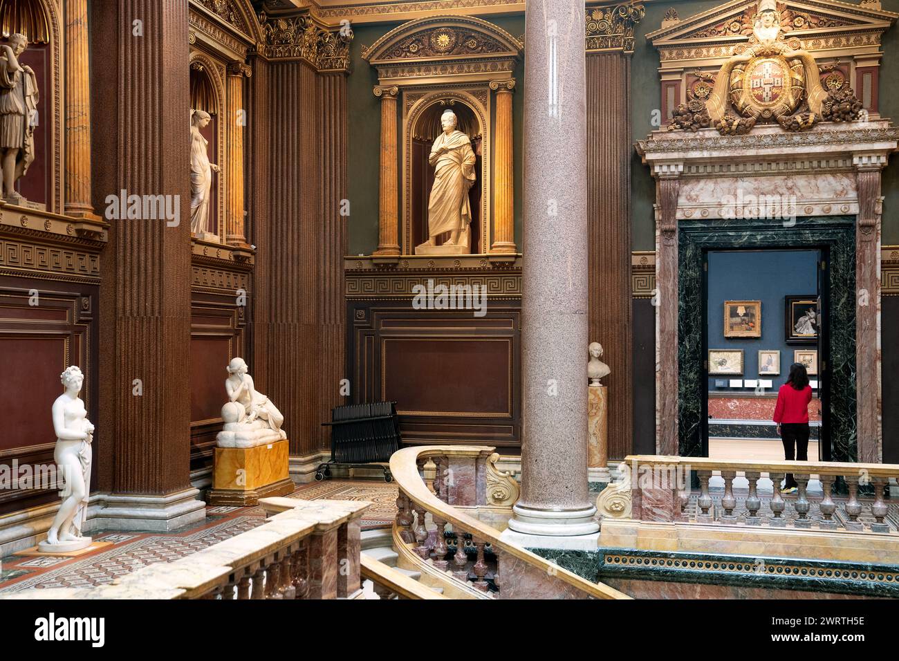 Curator Dr Rebecca Birrell looks into one of the galleries at the ...