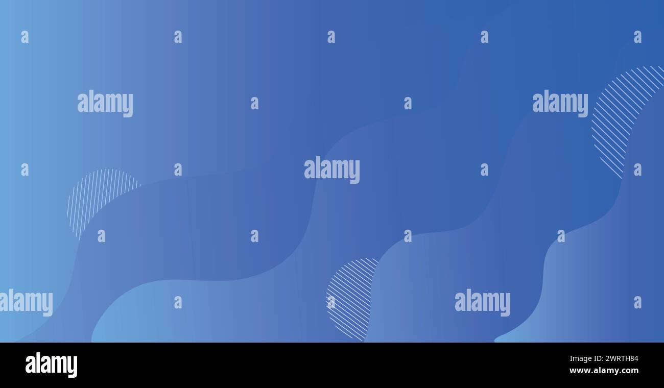 Colorful geometric panoramic background. Trendy composition of blue ...