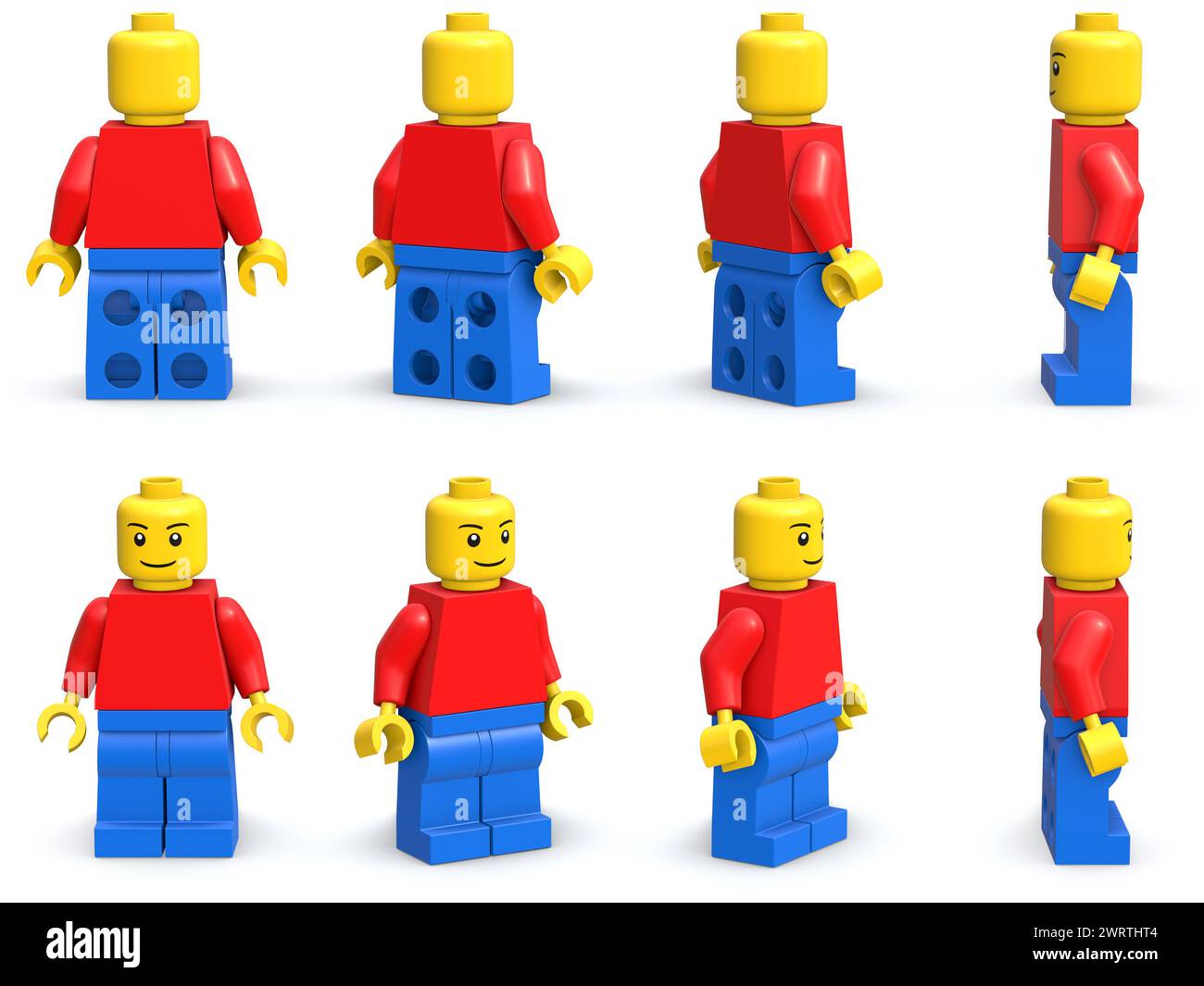 Plastic Man Toy Set , This is a 3d rendered computer generated image ...