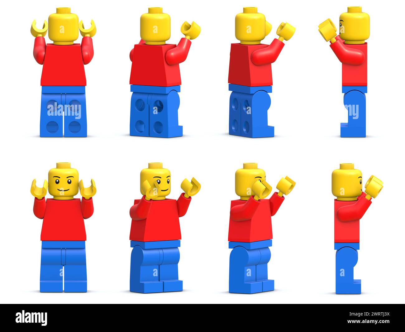 Plastic Man Toy Set , This is a 3d rendered computer generated image ...