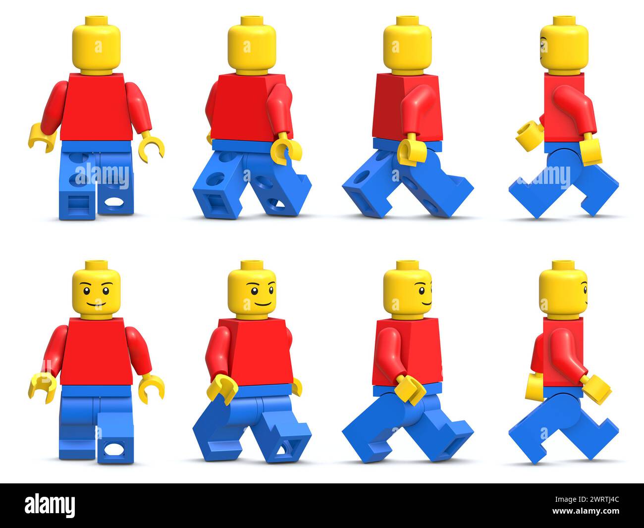 Plastic Man Toy Set , This is a 3d rendered computer generated image ...