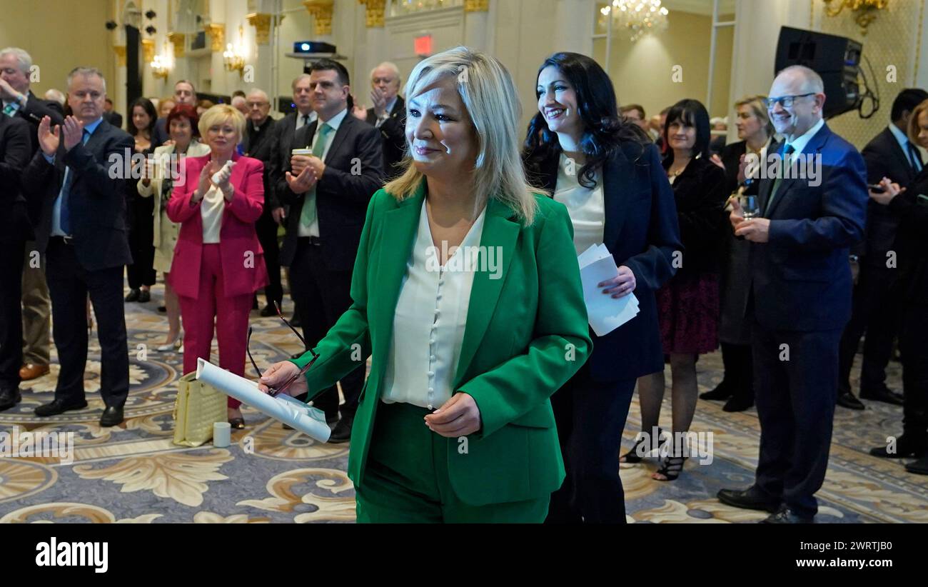 Northern Ireland First Minister Michelle O'Neill and Deputy First ...