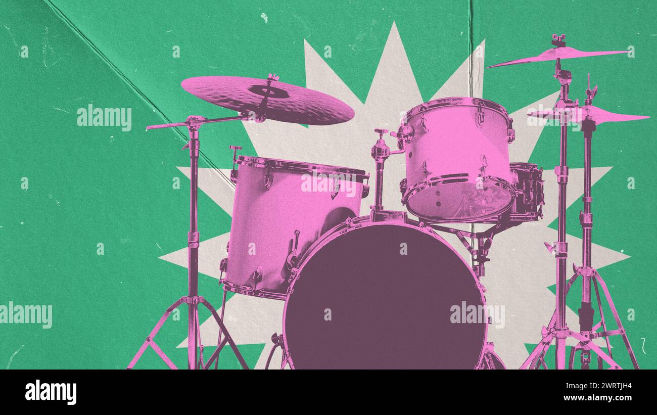 Band poster texture hi-res stock photography and images - Alamy