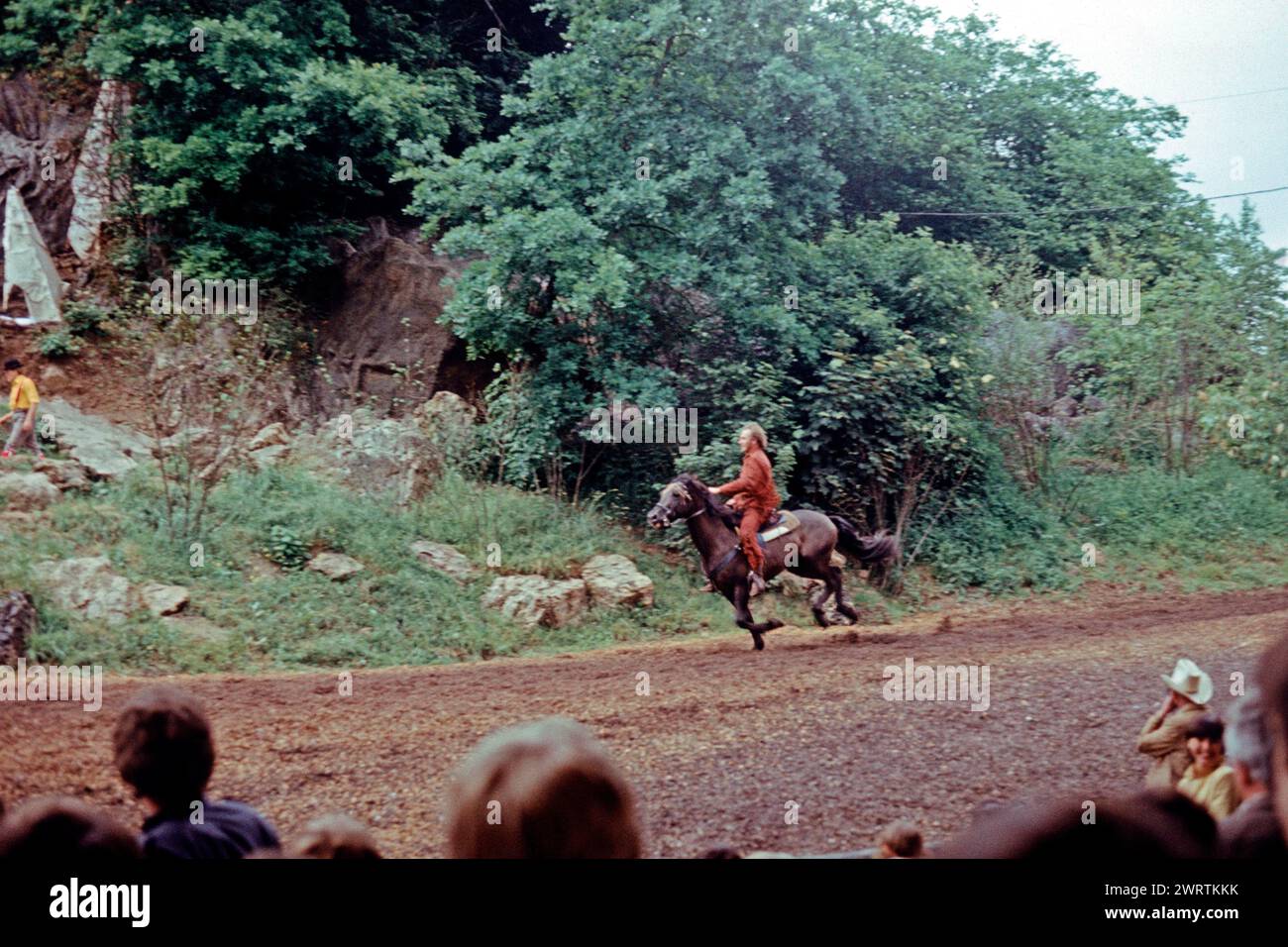 Old Shatterhand riding at a gallop in The Treasure in Silver Lake ...
