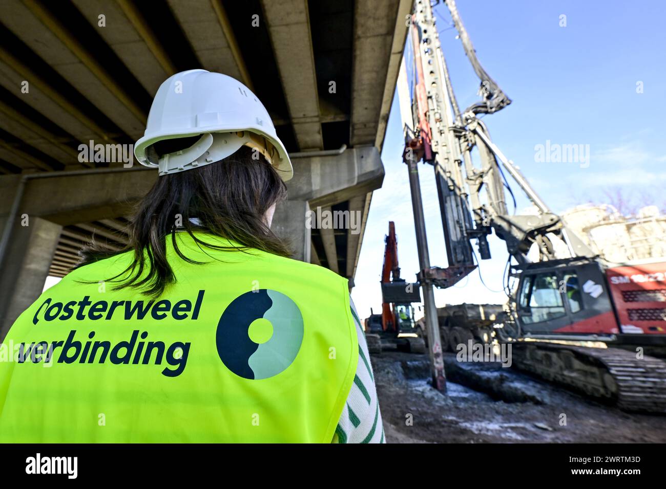 Antwerp, Belgium. 14th Mar, 2024. Lantis spokesperson Annik Dirkx wears ...