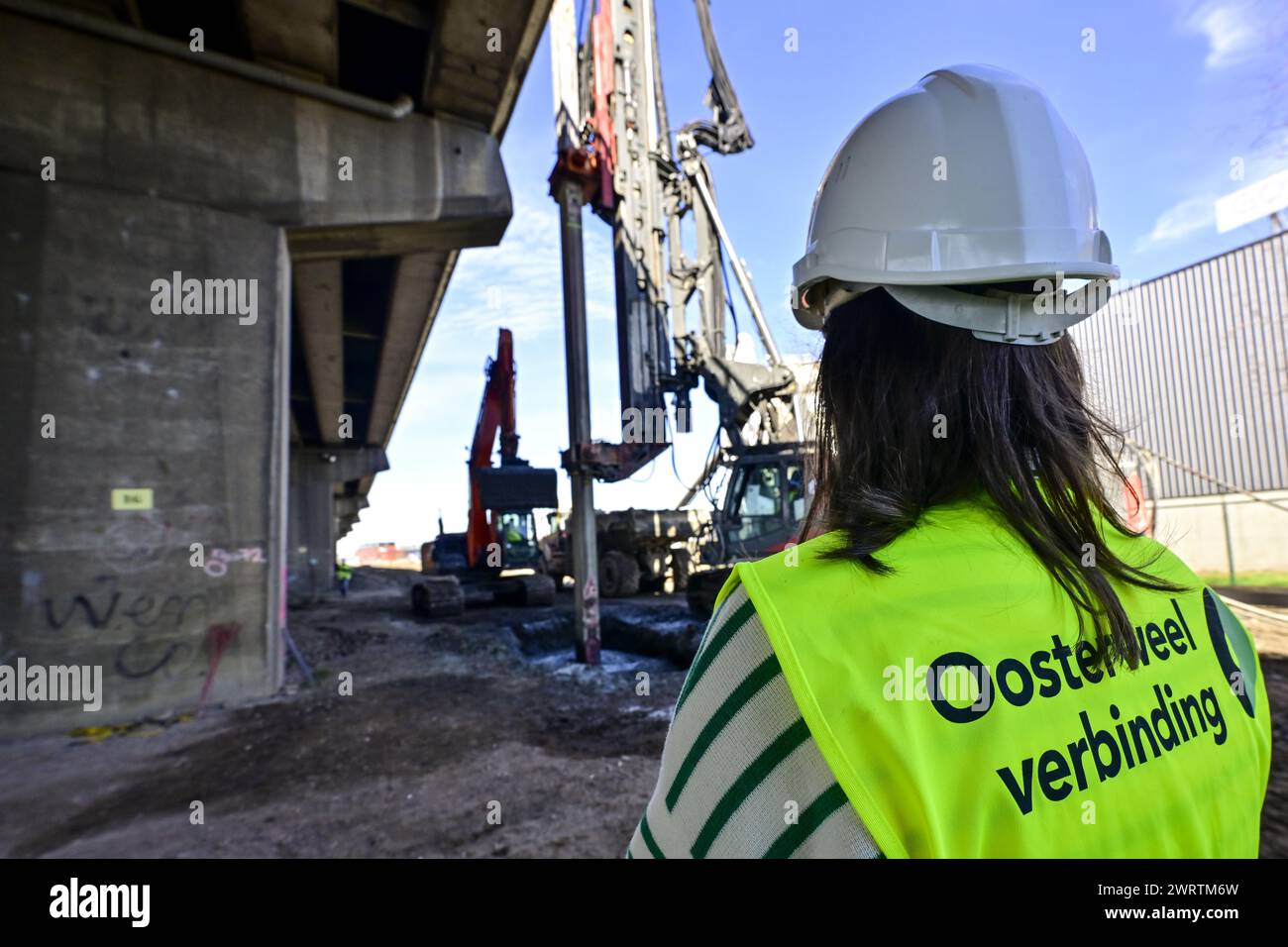 Antwerp, Belgium. 14th Mar, 2024. Lantis spokesperson Annik Dirkx wears ...