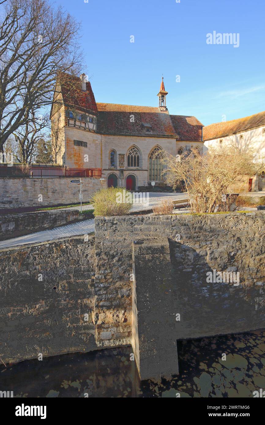Klingenbastei with Wolfgangskirche church and town gate as part of the ...