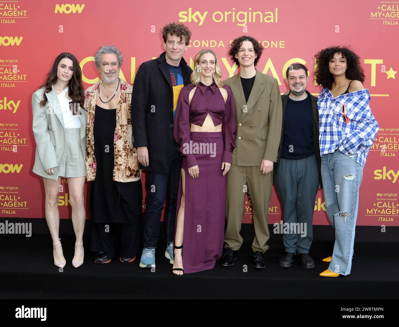 Rome, Italy. 14th Mar, 2024. Rome, The Space Moderno cinema, photocall ...