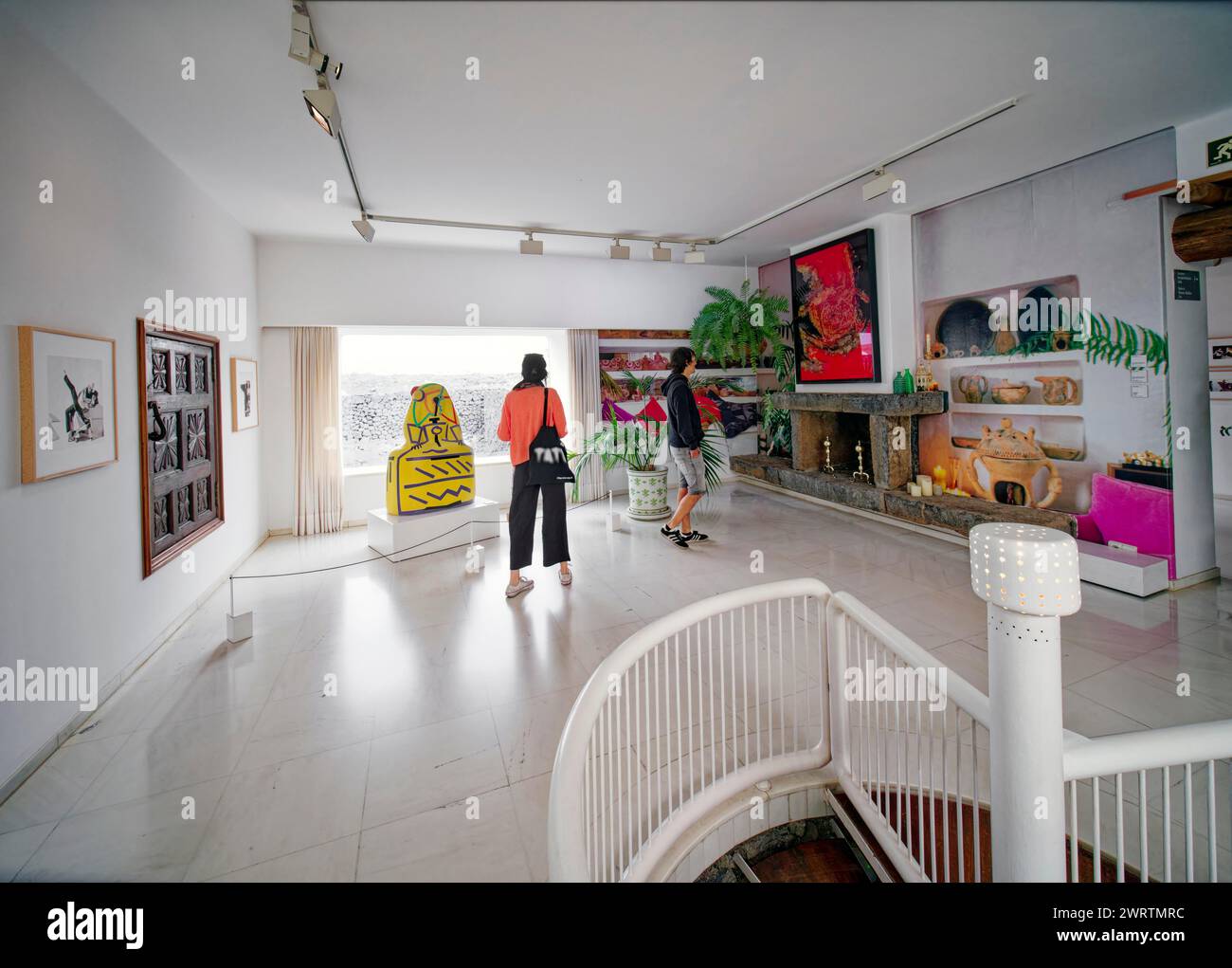 Fundacion Cesar Manrique, Cesar Manrique Foundation, interior view ...