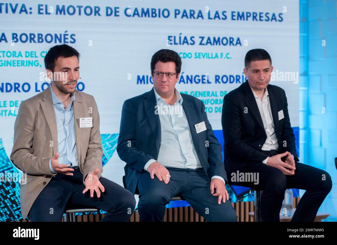 (L-R) Naturgy's head of digital transformation, Alejandro Lozano 14 MARCH 2024 Alberto Ortega ...