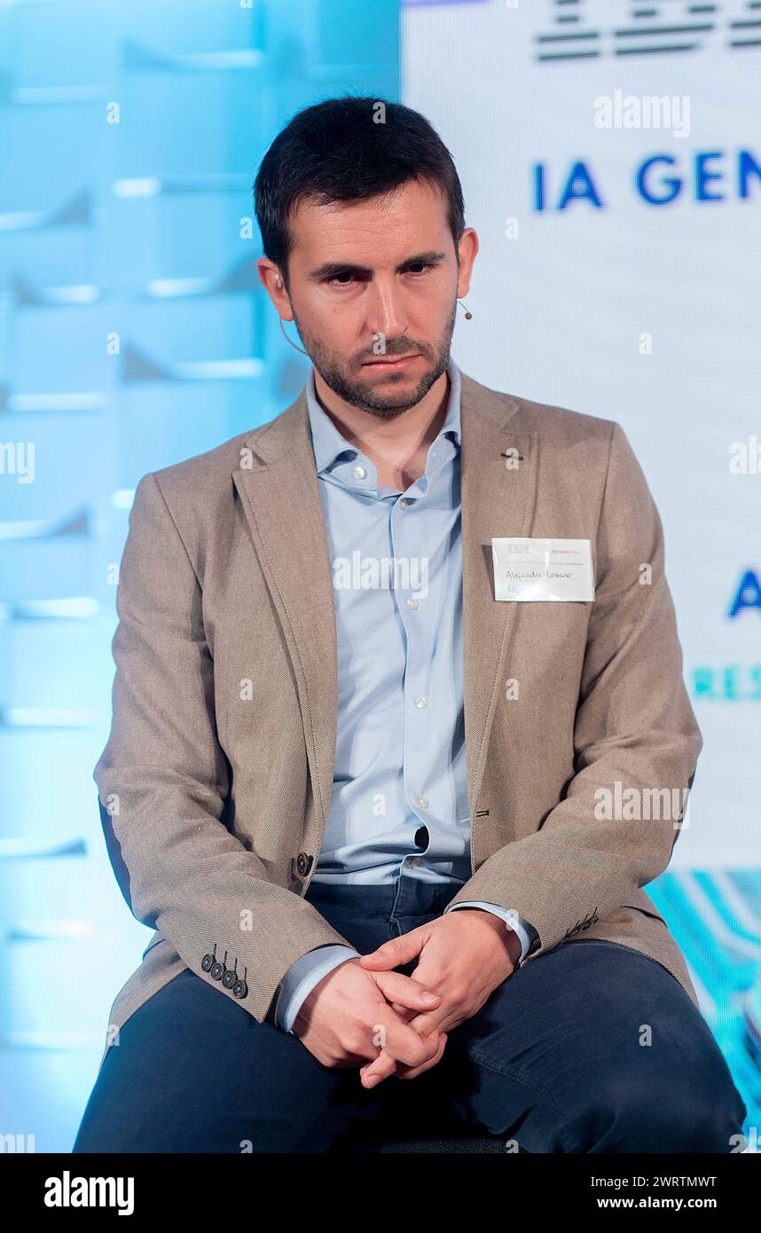 Naturgy's head of digital transformation, Alejandro Lozano, during an ...