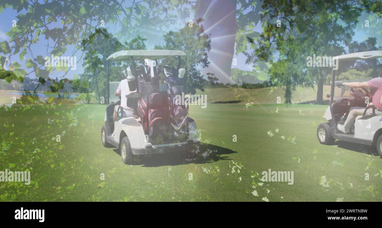 Image of golf carts hi-res stock photography and images - Alamy