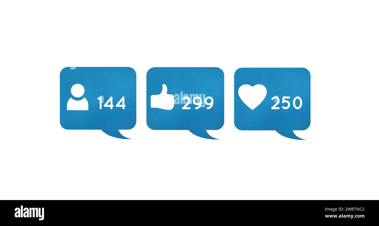 Follower count Cut Out Stock Images & Pictures - Alamy