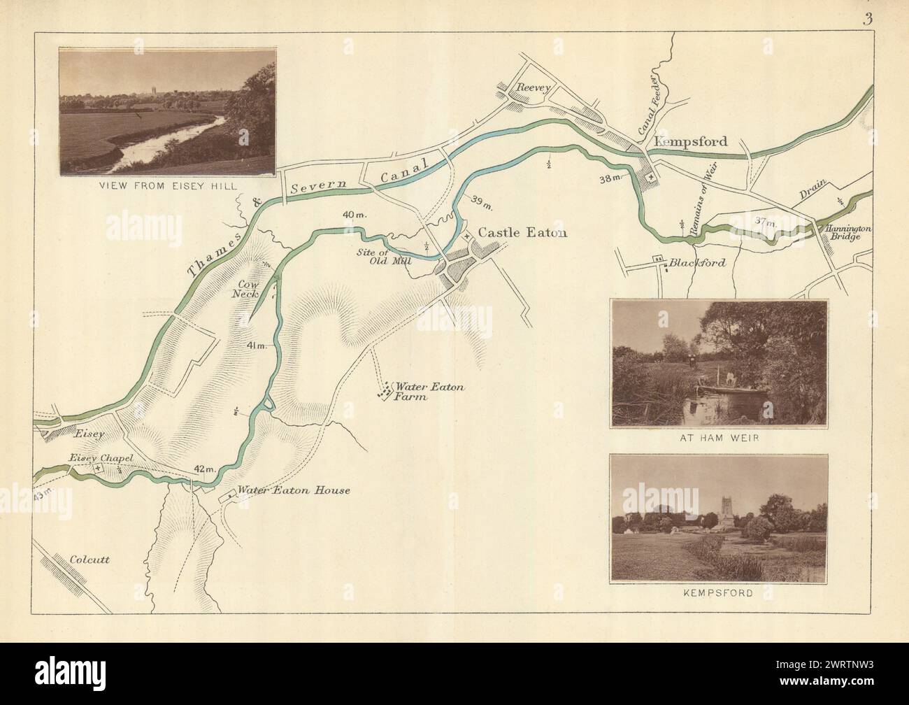 RIVER THAMES - Eisey - Castle Eaton - Reevey - Kempsford. TAUNT 1879 ...