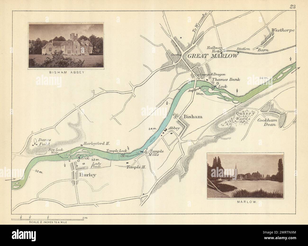 RIVER THAMES Hurley Bisham Marlow Cookham Dean Westhorpe. TAUNT 1879 ...
