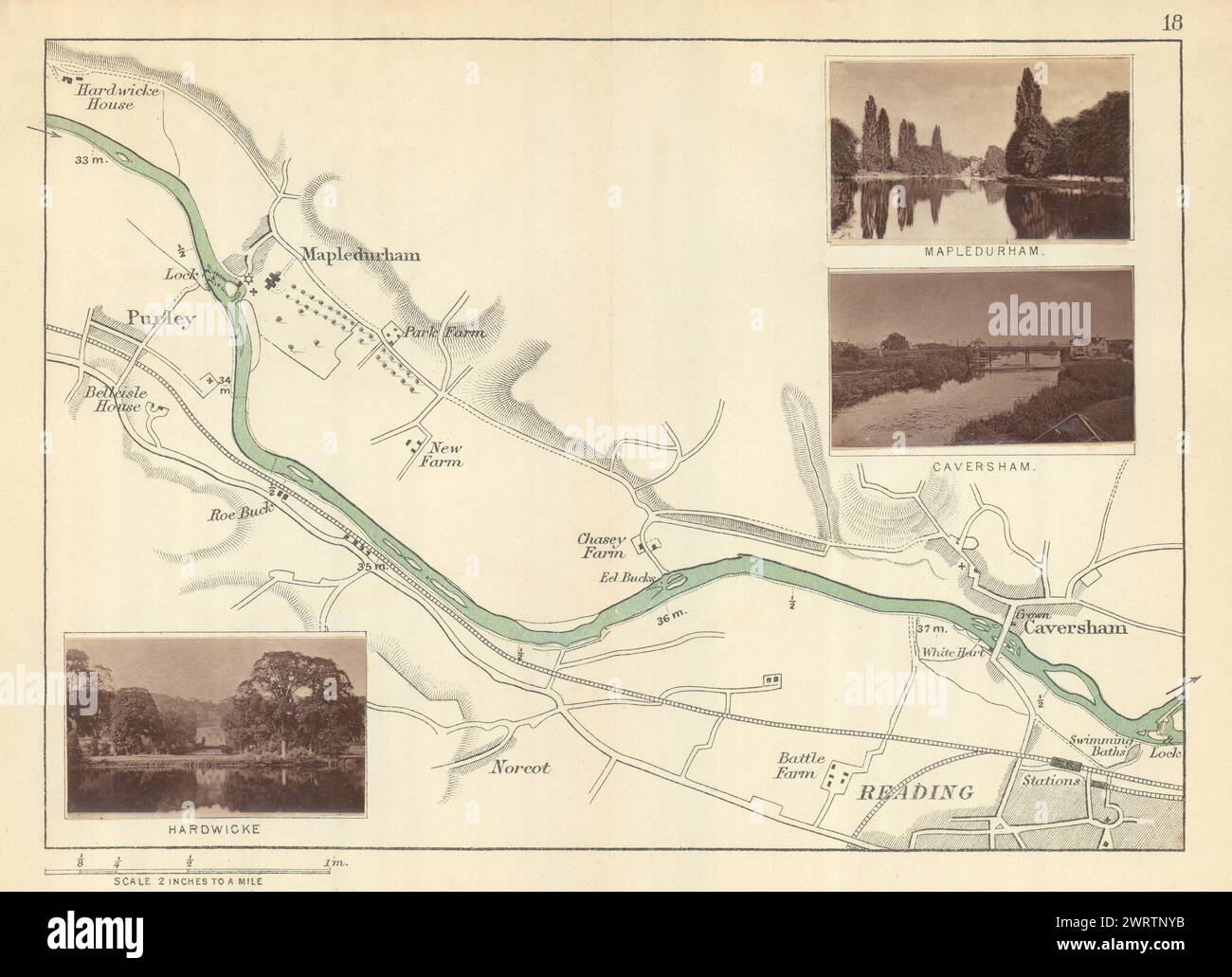 Old river thames map hi-res stock photography and images - Alamy