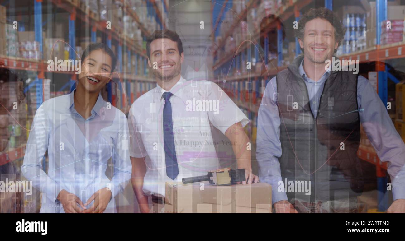 Image of statistical data processing over diverse male and female ...