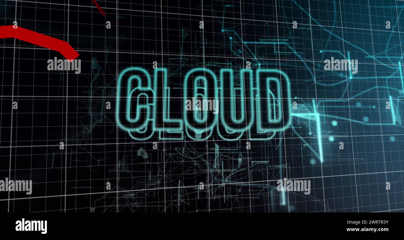 Image of level up text over neon shapes on black background Stock Photo ...