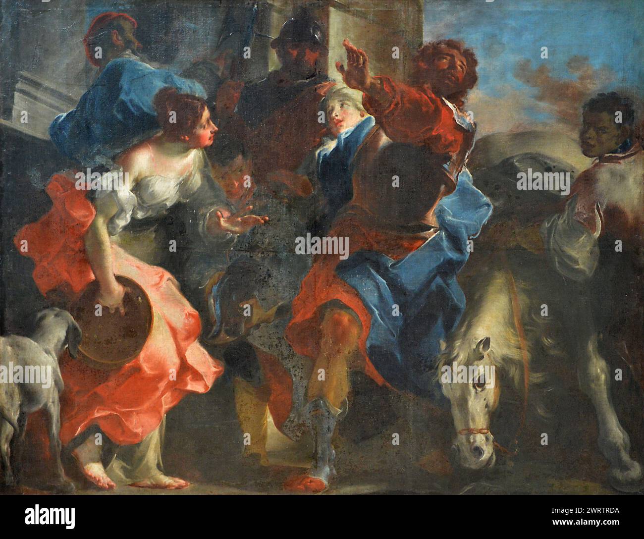 Daughter of Jephthah Louvre Giuseppe Bazzani Stock Photo - Alamy