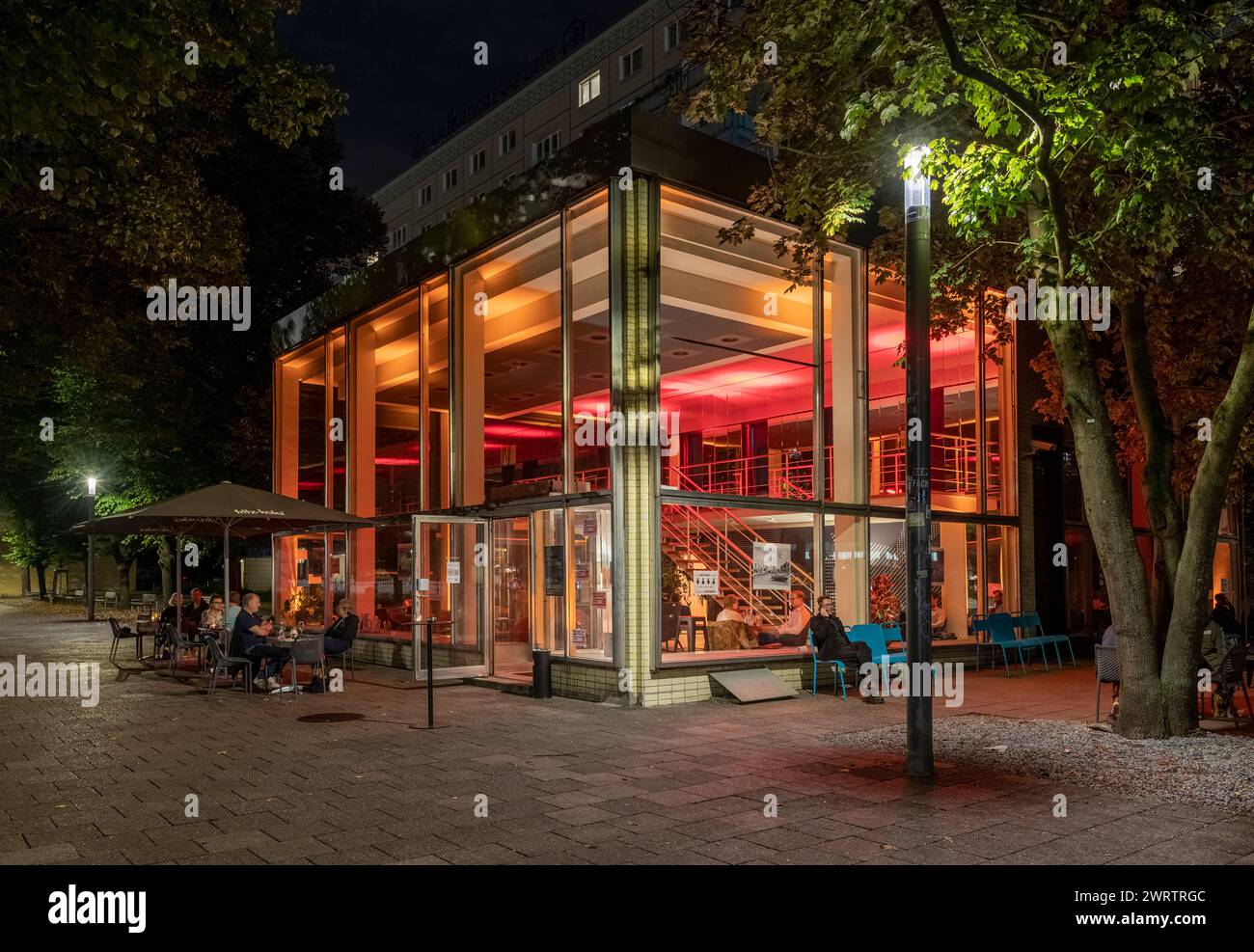 Bar Babette, Pavilion, Karl-Marx-Allee, East Berlin, Germany Stock ...