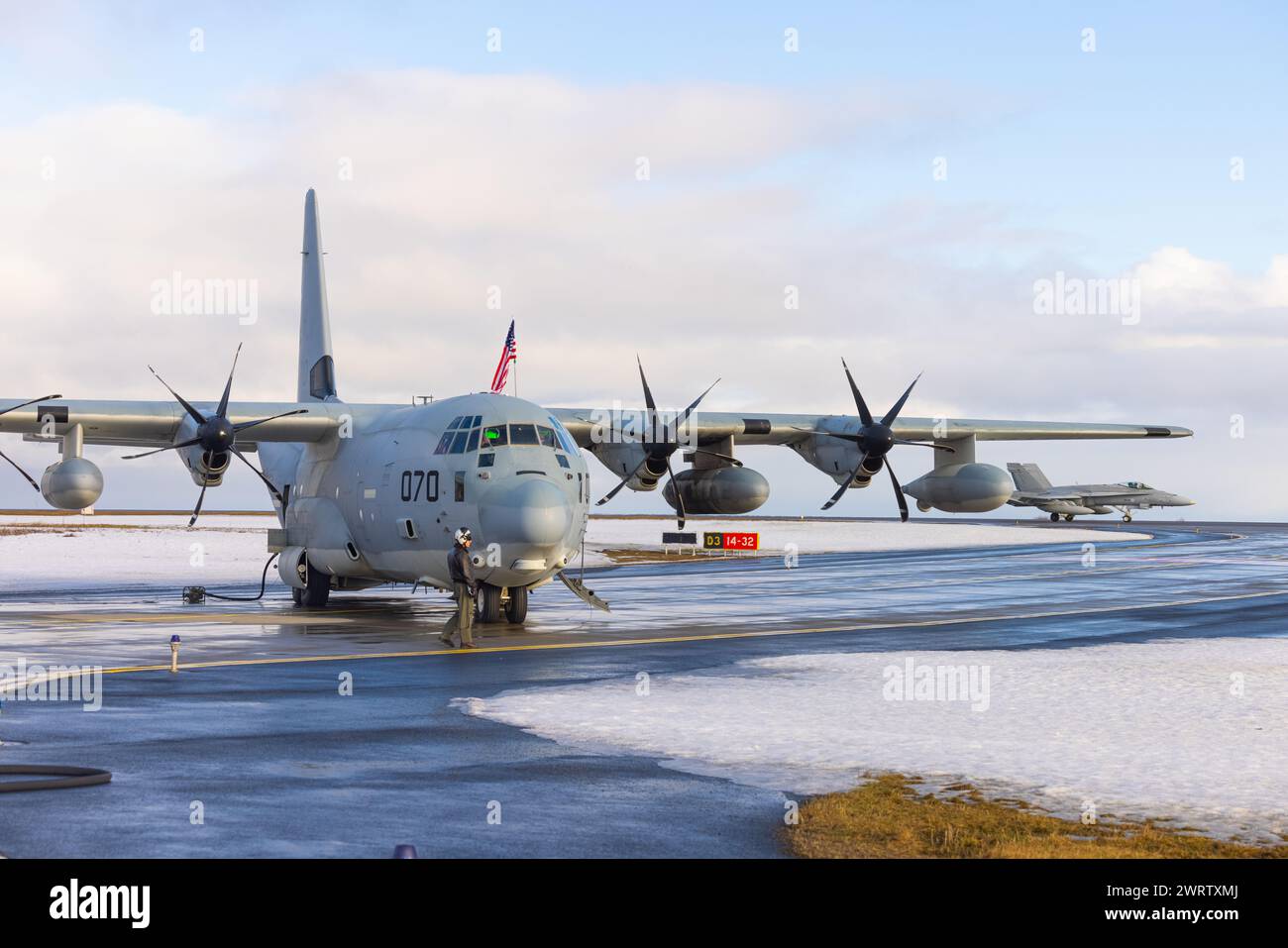 A KC-130J Super Hercules with Marine Aerial Refueler Transport Squadron ...