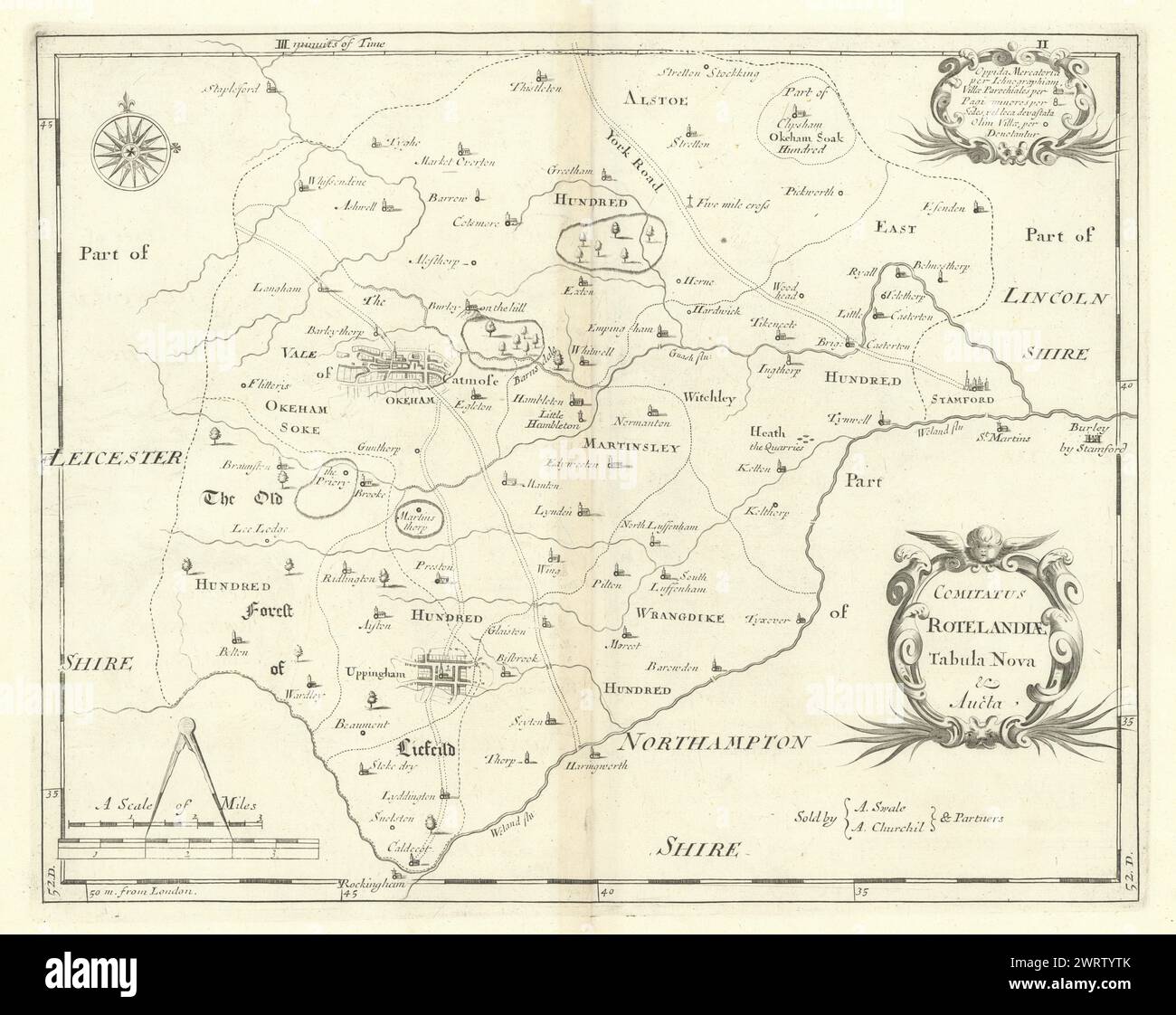 Map of oakham hi-res stock photography and images - Alamy