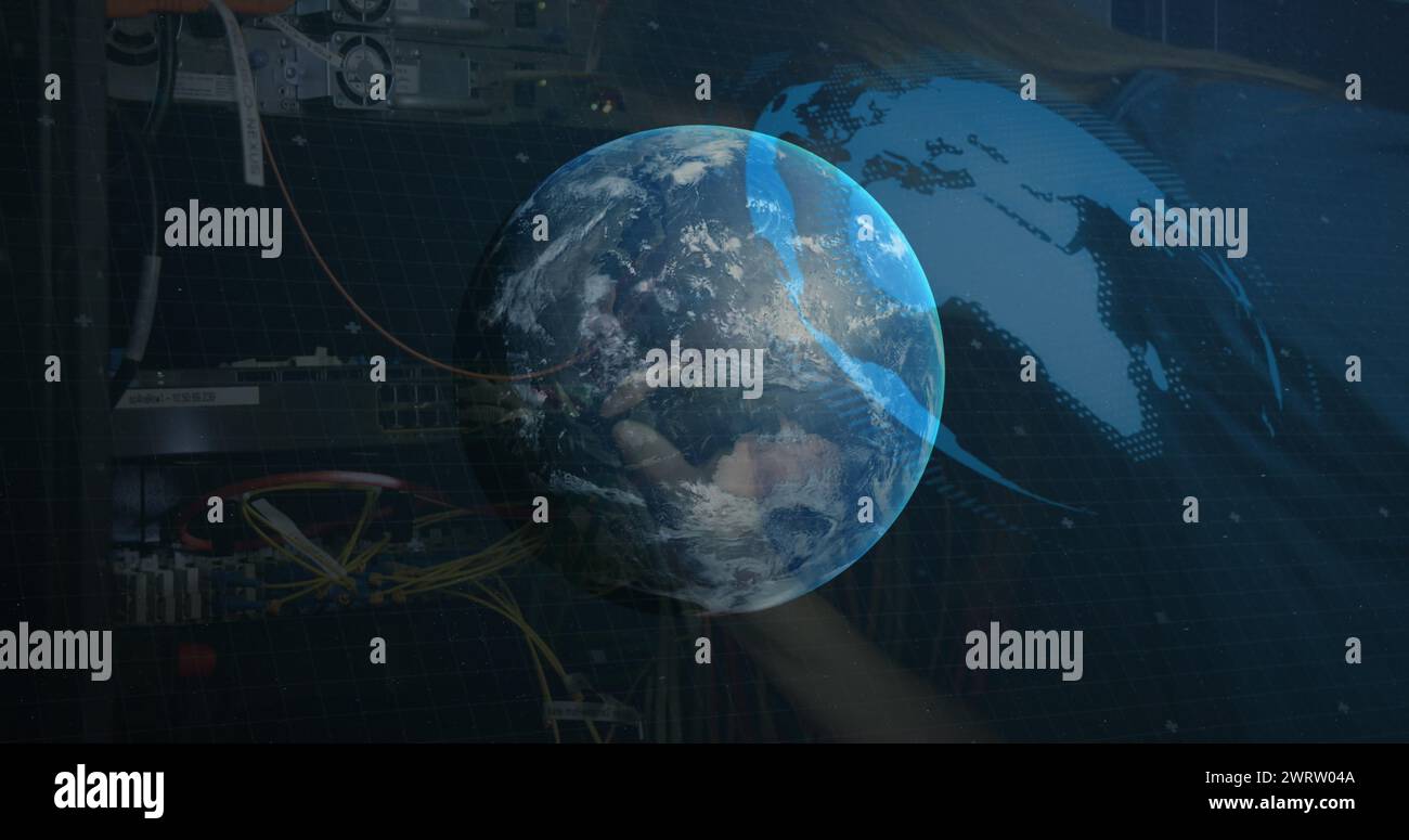 Electronic circuit board rotating black hi-res stock photography and ...