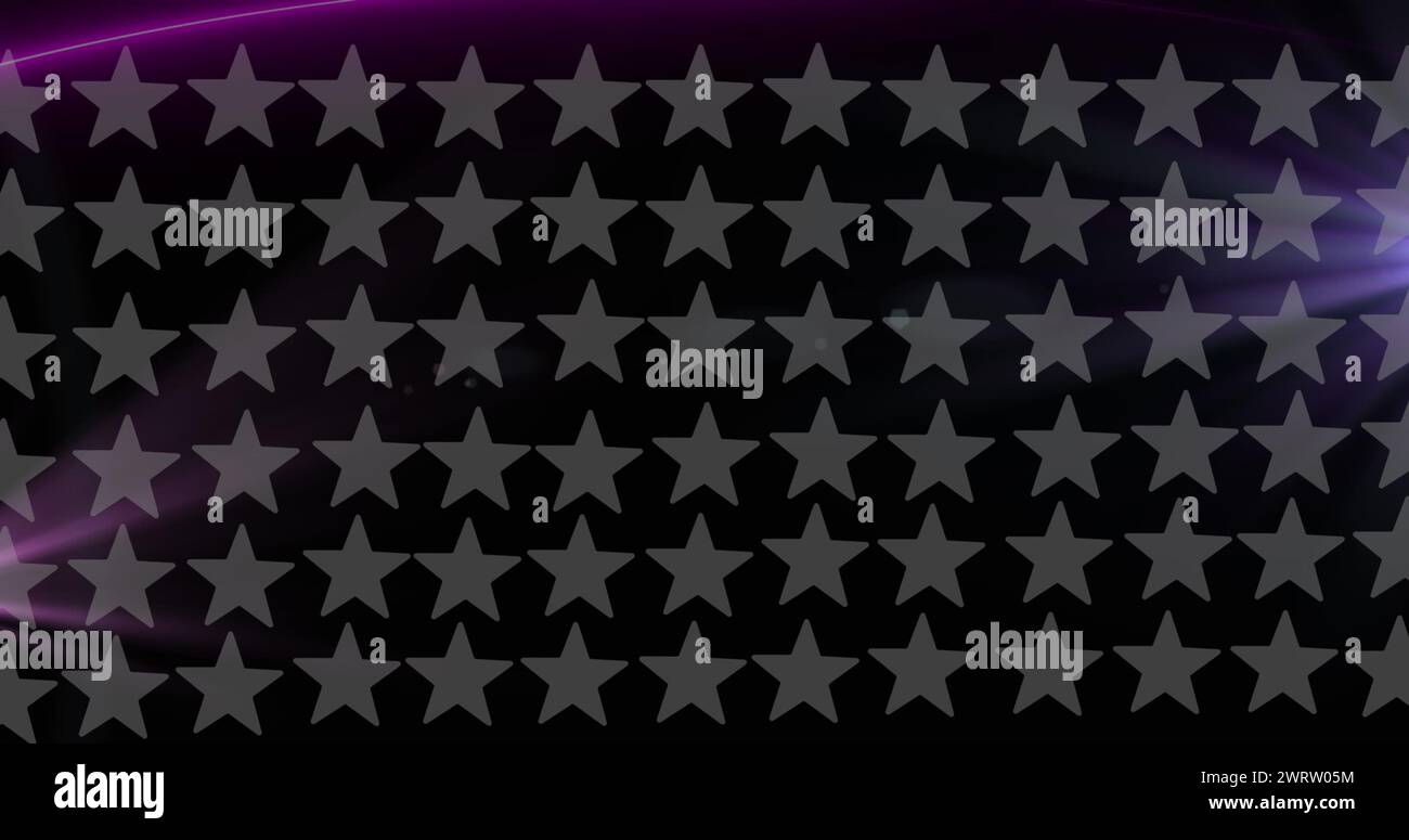 Image of grey stars over black background with light Stock Photo - Alamy