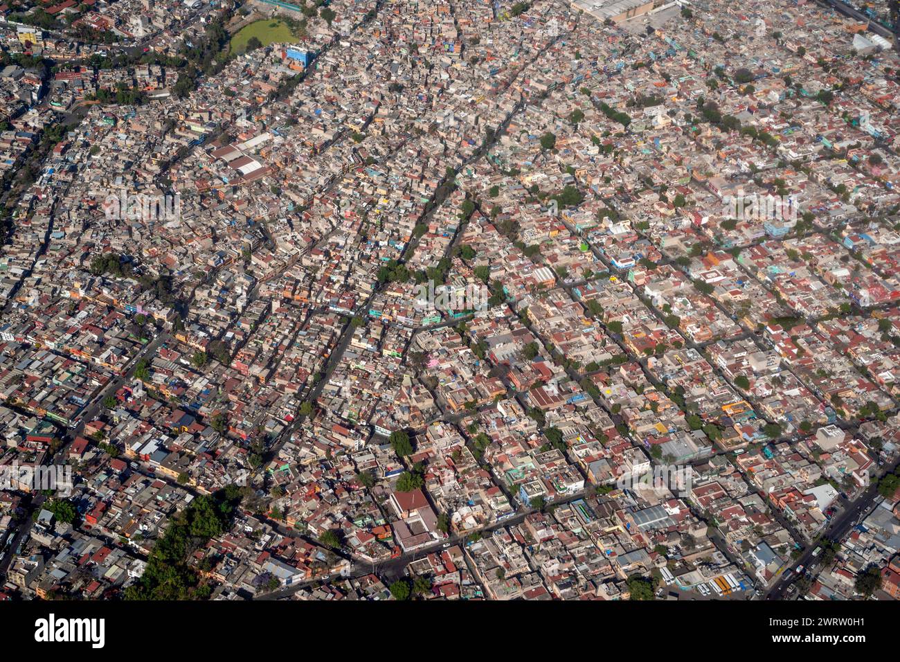 mexico city aerial view landscape from airplane aircraft panorama Stock ...