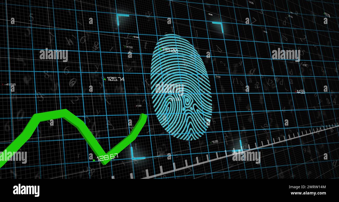 The image depicts a global finances and statistics concept, with a ...