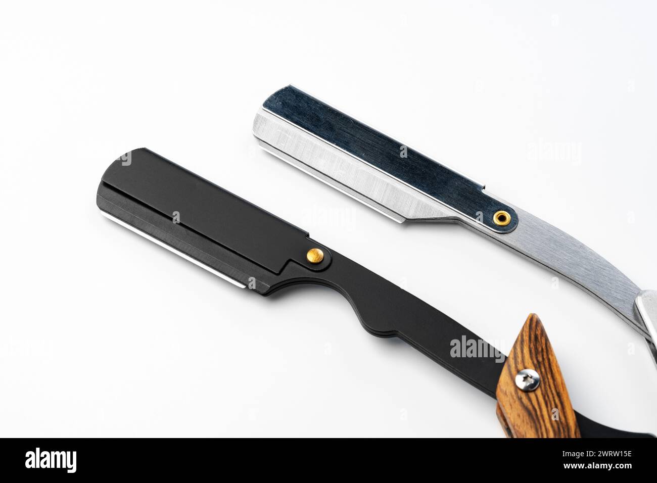 Sharp shaving blade isolated on white background Stock Photo - Alamy