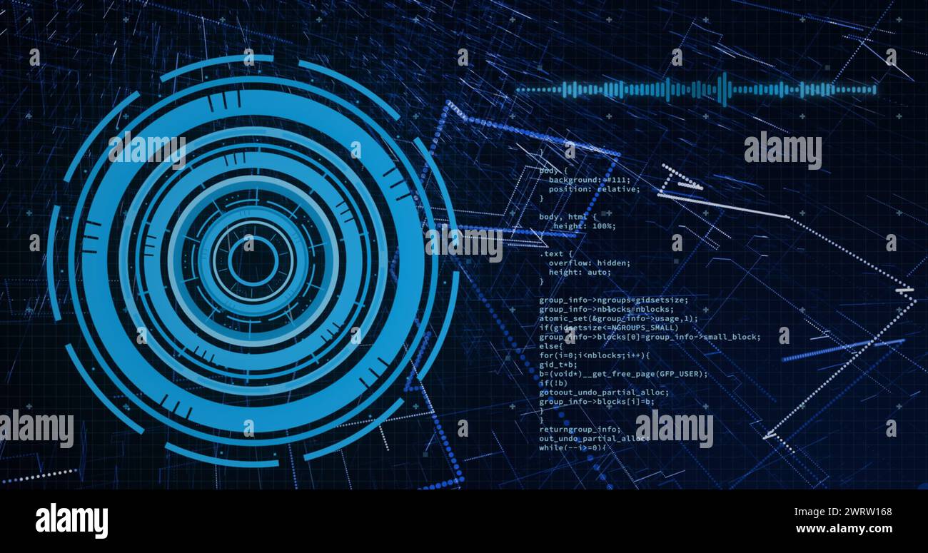 Image Of Scope Scanning And Data Processing Over Computer Circuit Board