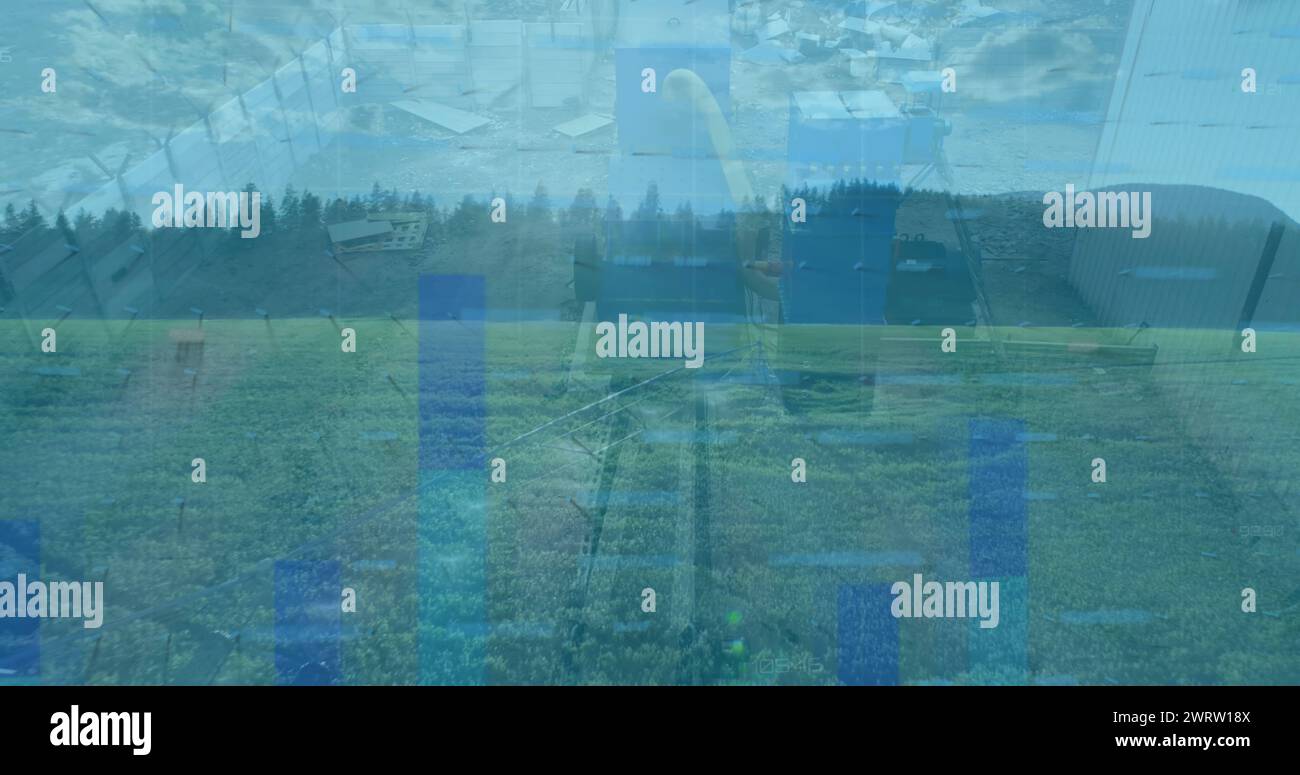 Image of data processing and statistics over transparent background ...