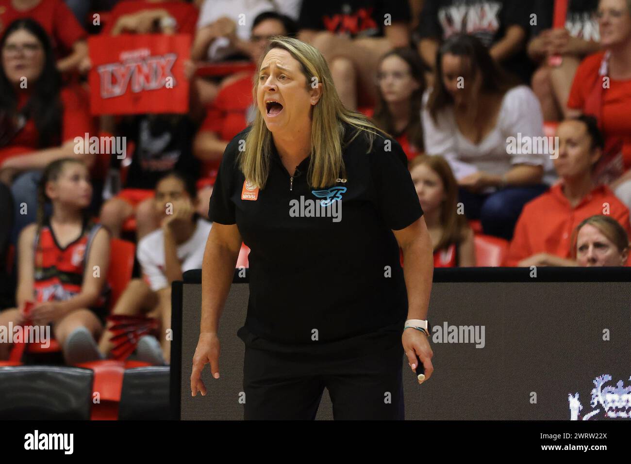Perth, Australia. 14th Mar, 2024. Cheryl Chambers, head coach of the ...