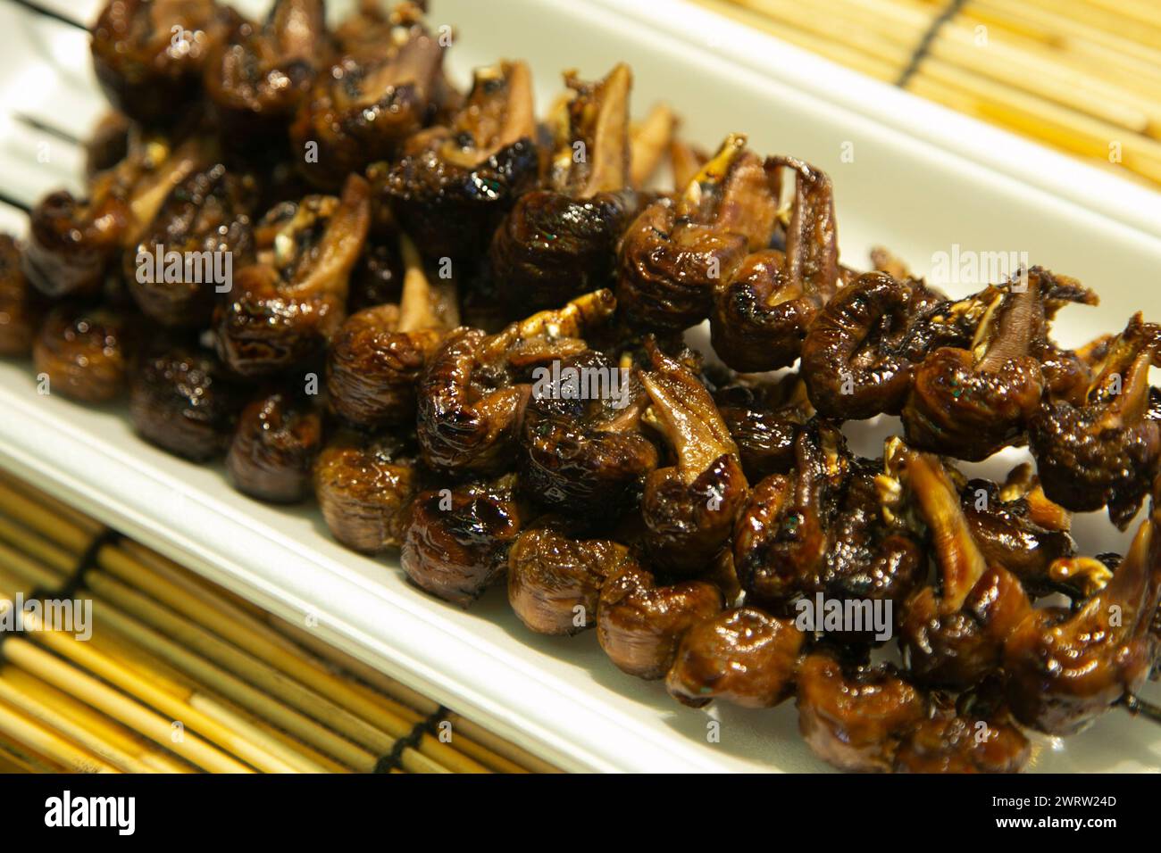 Japanese snails at a Kyoto market stall in Japan Stock Photo - Alamy