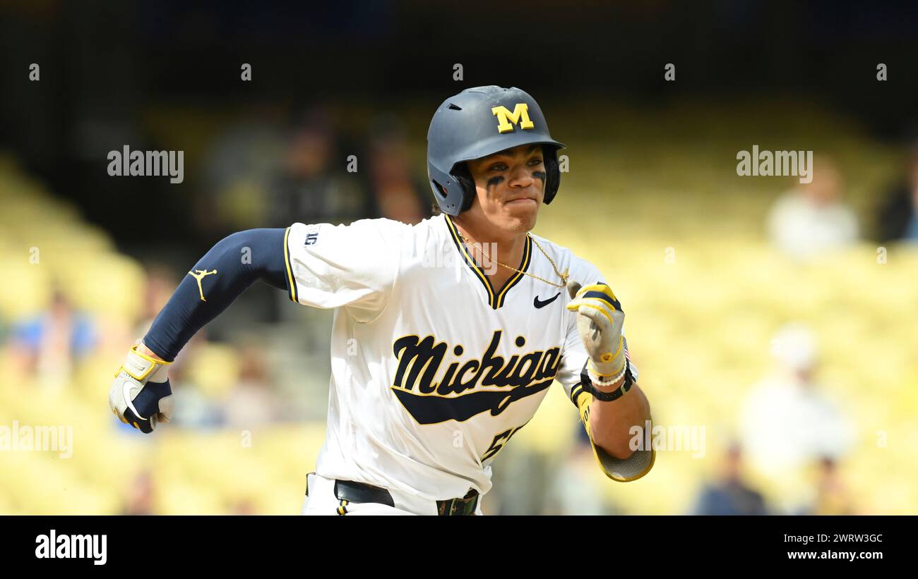 Michigan's Mitch Voit (55) during an NCAA baseball game on Sunday ...