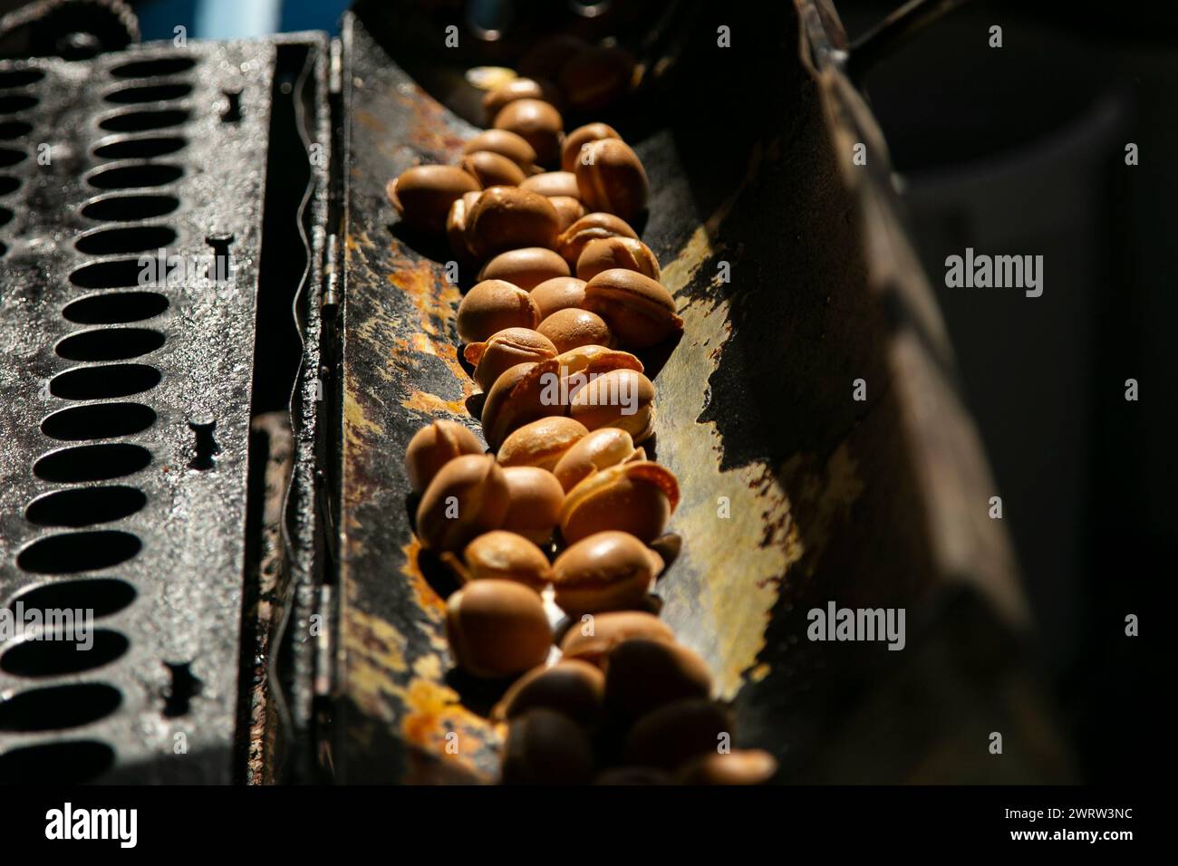 Traditional Japanese sweet stuffed azuki bean paste or anko at a Kyoto ...