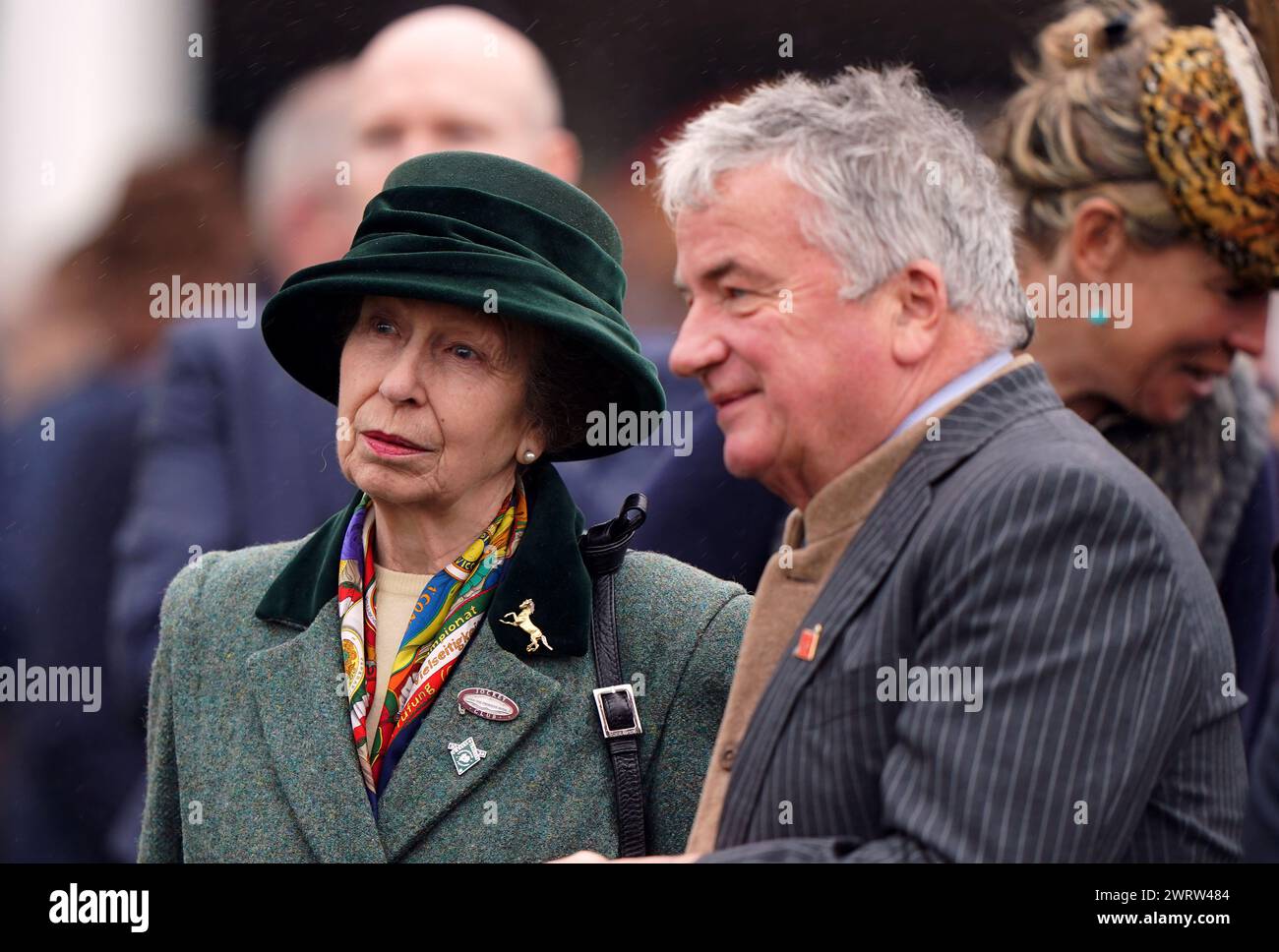 The Princess Royal on day three of the 2024 Cheltenham Festival at ...