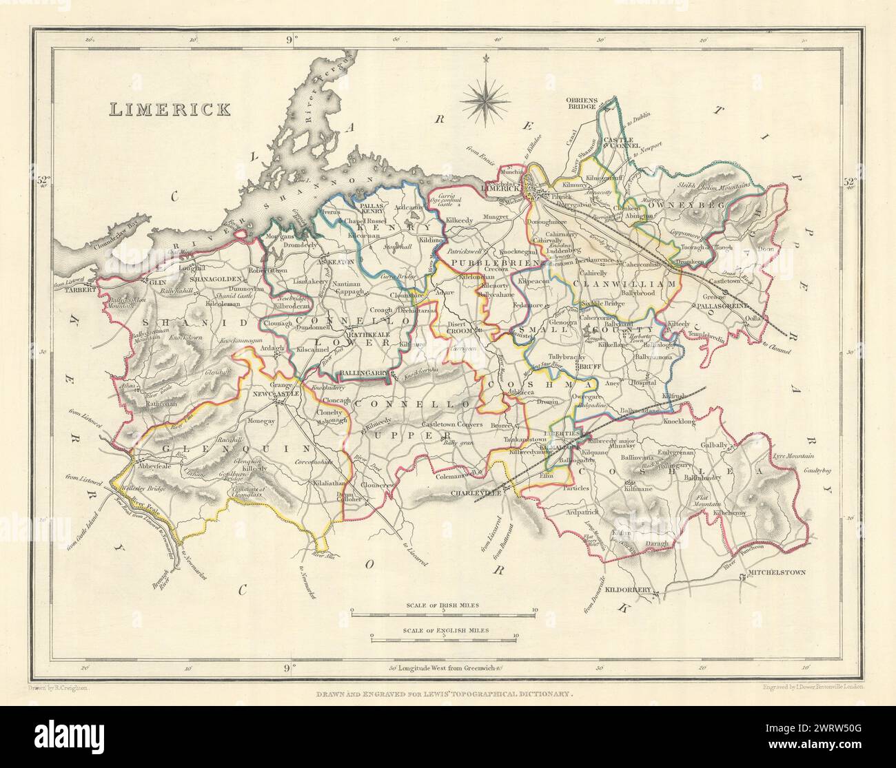 Limerick map hi-res stock photography and images - Alamy