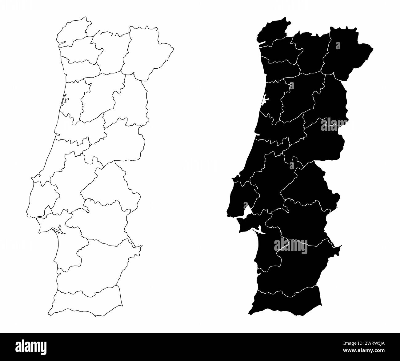 Maps of portugal hi-res stock photography and images - Alamy