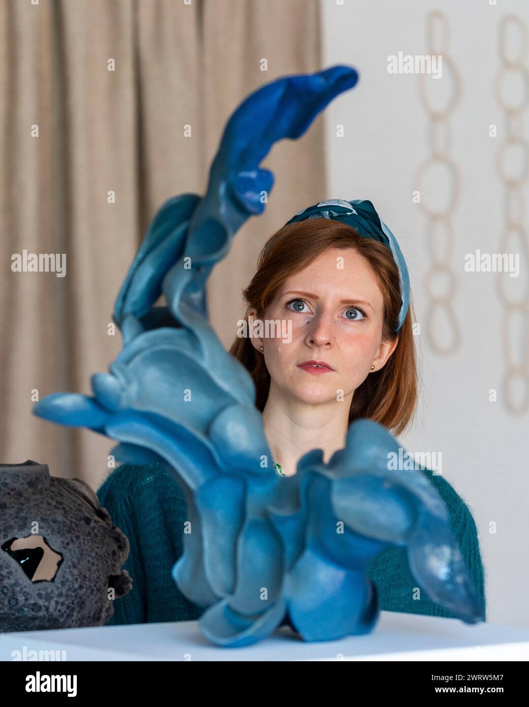 London, UK. 14 March 2024. Actor Rosalind Ford with 'Don't Break Your ...