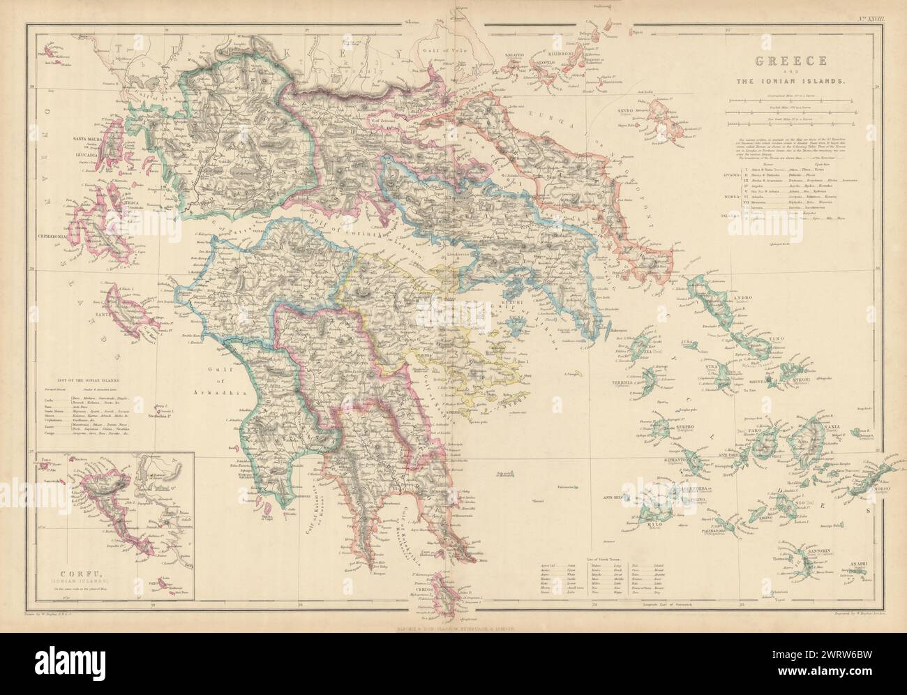 Cyclades map hi-res stock photography and images - Alamy