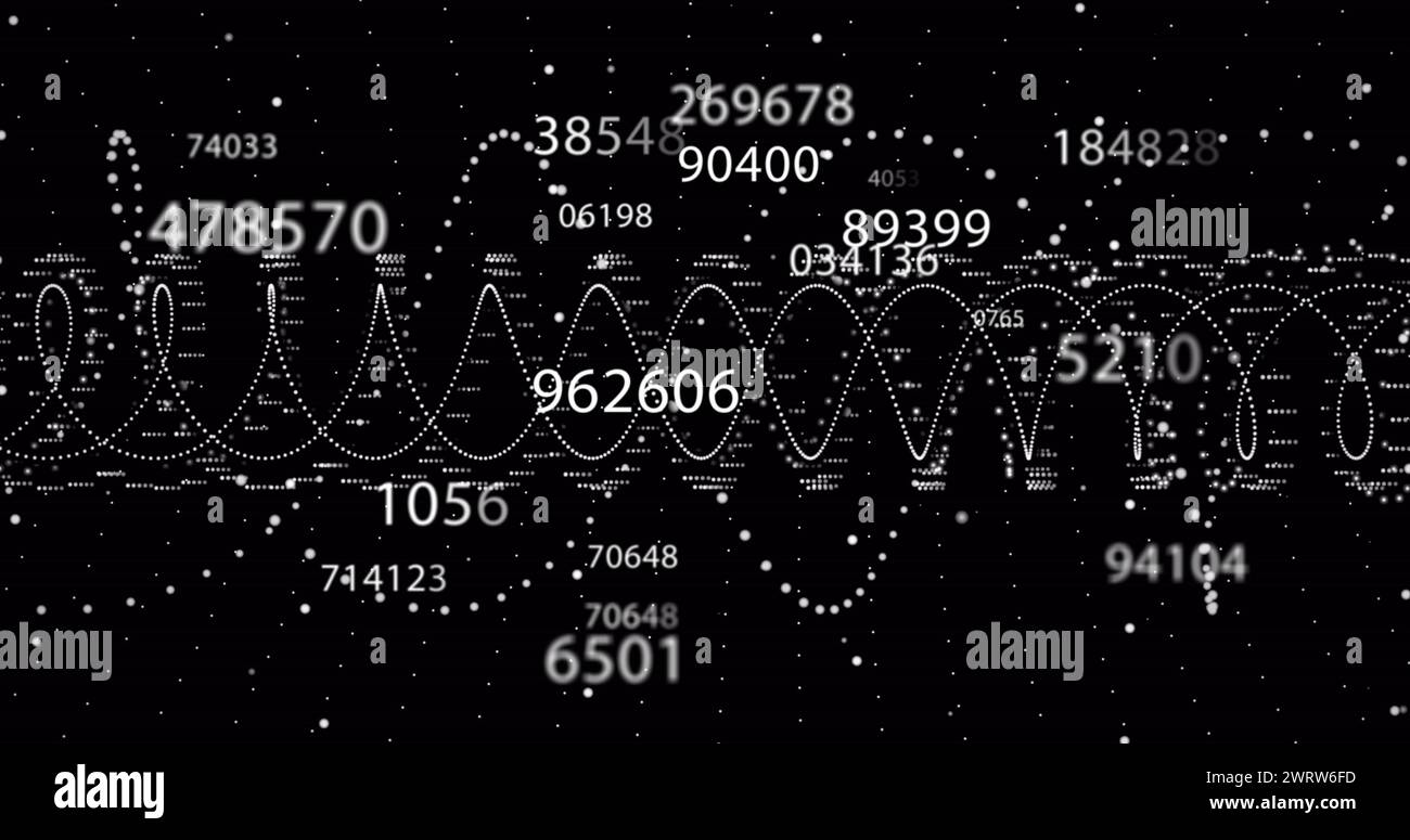 Image of graphs and financial data on black background Stock Photo - Alamy