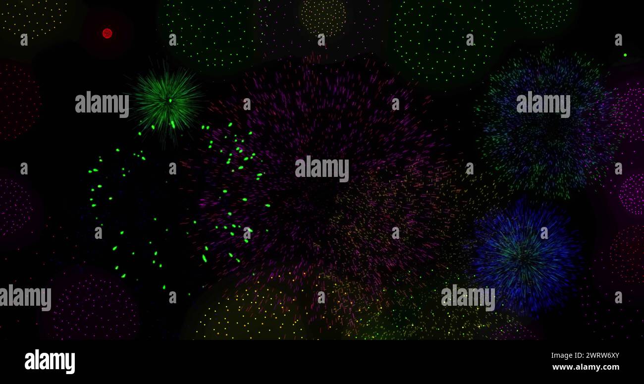 Fireworks on night sky dazzling hi-res stock photography and images - Alamy