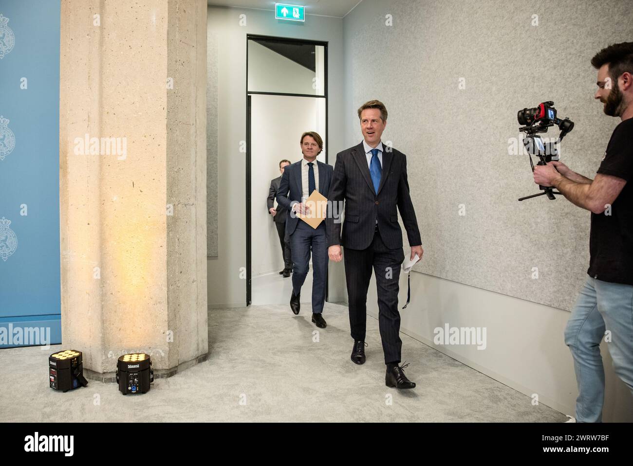 THE HAGUE - 14/03/2024, Chamber President Martin Bosma and Informateur ...