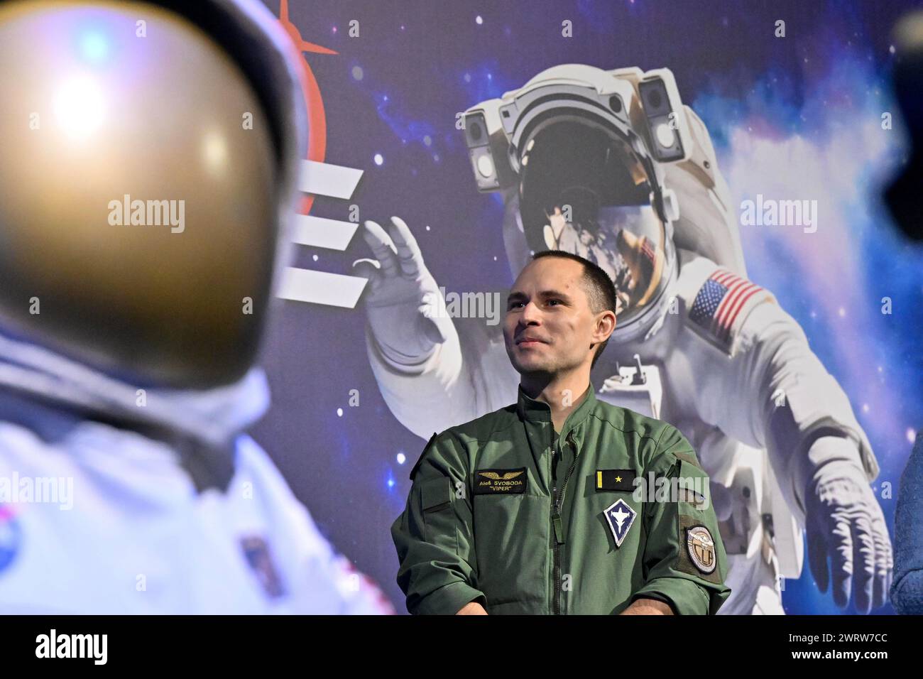 Brno, Czech Republic. 14th Mar, 2024. Czech pilot and astronaut Ales ...