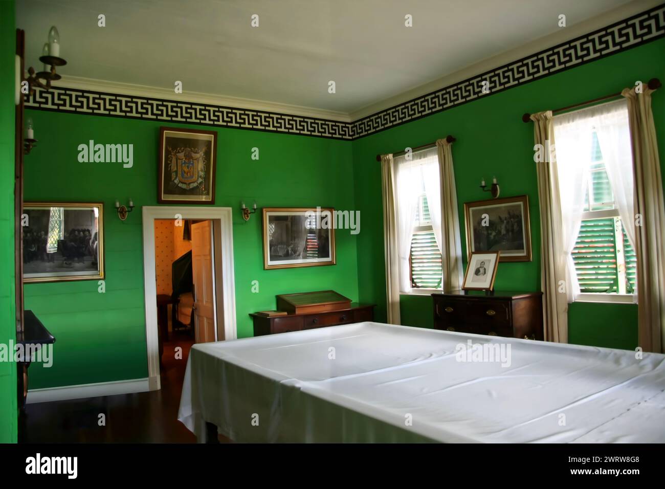 Longwood House St Helena final exile of Napoleon Bonaparte Stock Photo ...